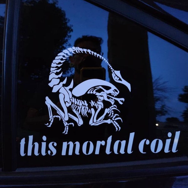 Alien Skeleton Decal for Car or Window - Etsy