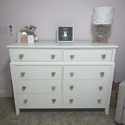 Wood Drawer Knobs Heart Knobs Boho Drawer Knobs, Natural Knobs for Dresser, Wood Dresser Knobs ...