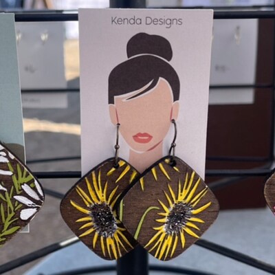 2 Flower Hair Clip Files, Leather Hair Clip Files, Digital Hair Claw ...