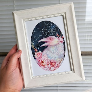 CALLISTO Open Edition Fine ART PRINT Bear Skull Peonies Watercolor ...