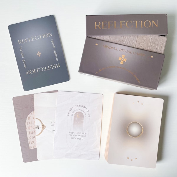 Reflection Mindful Ritual Oracle Cards, Mindset & Affirmation Deck ...