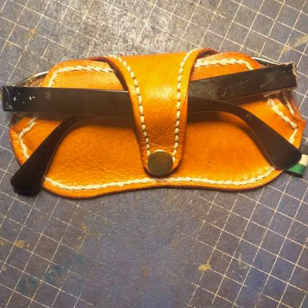 PDF Pattern Leather Glasses Case - Leather DIY - Leather Pattern ...