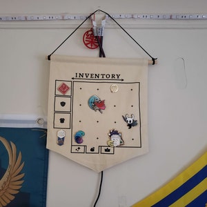 Inventory Enamel Pin Display Canvas Banner - Etsy