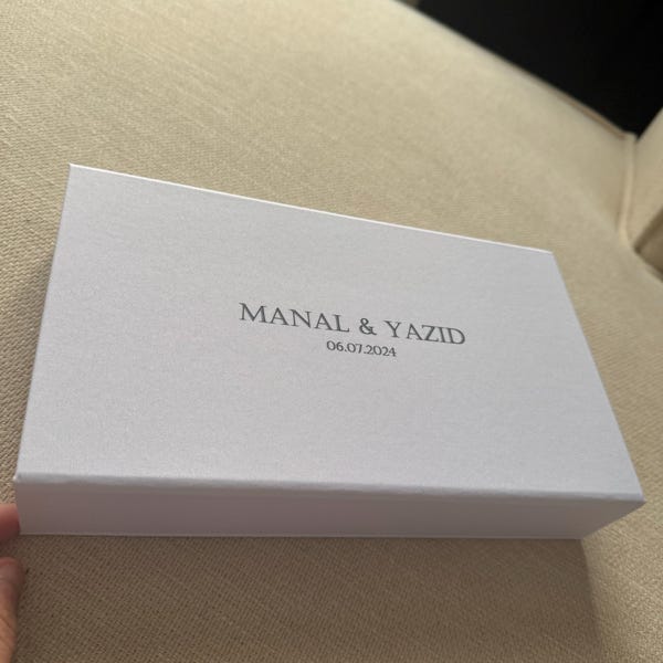 6x8 Linen Photo Box With 3.0 USB Flash Drive | White Photo Album Box ...