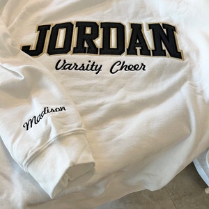Custom Varsity Embroidered Hoodie / University Sweater/ College Sweater ...