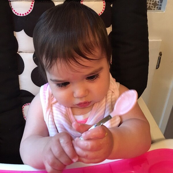 Personalized Baby Spoons, Set of 2 Custom Baby Girl Spoons, Engraved ...