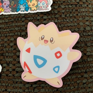 Togepi Sticker Video Game Stickers Laptop Stickers Aesthetic - Etsy