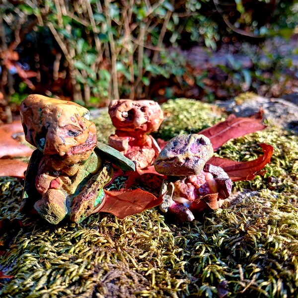 Rocklin, Handmade Rock Goblin Creature Whimsical Stone Art. - Etsy