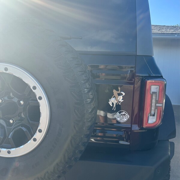 Add-a-squatch With PEACE SIGN Sasquatch Riding Bronco - Etsy