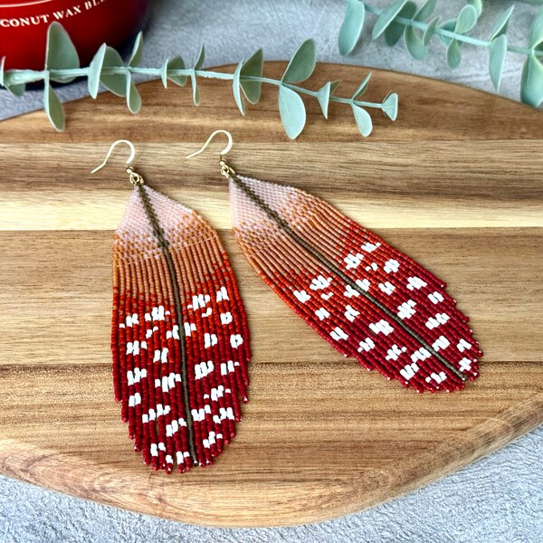 Mini-me DIY Kit | Mother & Daughter Handwoven Bead Fringe Earrings KIT ...