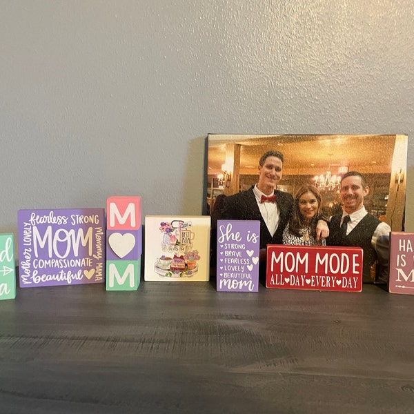 Mother's Day Tiered Tray Decor, Mother's Day Wood Signs, Home Decor ...
