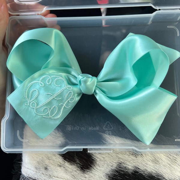 Personalized Large Bow Box | Bow Storage | Hair Accessories Storage ...