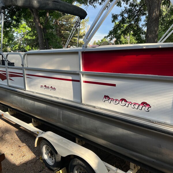 Vinyl Graphics Pontoon Graphics Boat Graphics - Many Color Options ...