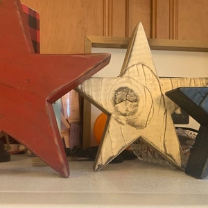 Rustic Wood Star Set - Etsy