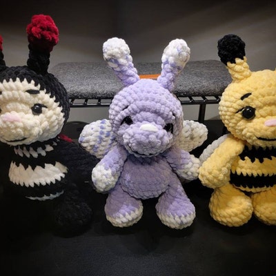 Crochet Pattern Insects Amigurumi PDF Tutorial Plush Pattern 3 in 1 Bee ...