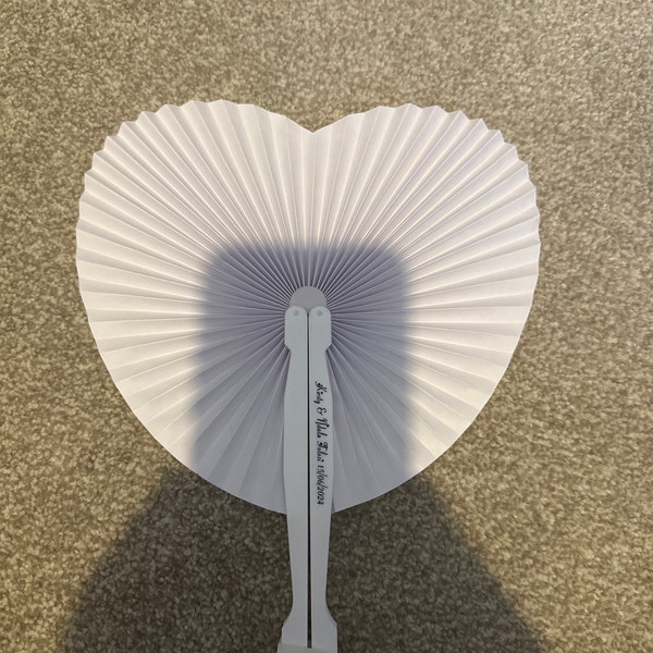 Folding Fan, Heart -shaped Fan, Wedding Party Gift, Personalized Fan - Etsy