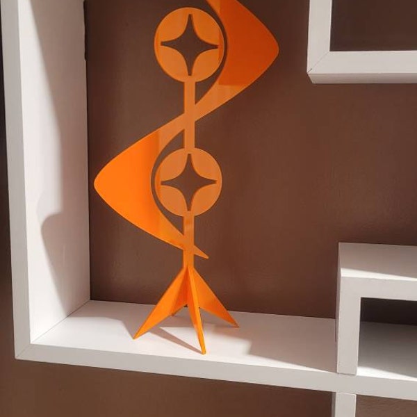 Atomic Mid Century Modern Table Decor | Atomic Stars Accent Sculpture ...