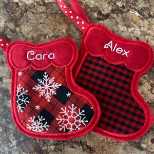 Personalized Christmas Stocking Ornament Stocking Ornament | Etsy