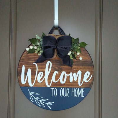 Welcome Door Sign, Personalized Door Sign, Personalized Welcome Sign ...