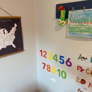 Number Set Numbers 1-10 Wall Decals Children Wall Art Classroom Decor ...