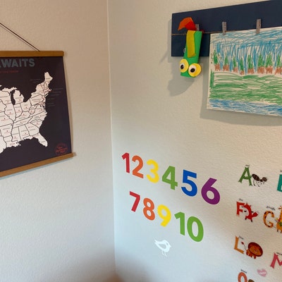 Number Set Numbers 1-10 Wall Decals Children Wall Art Classroom Decor ...