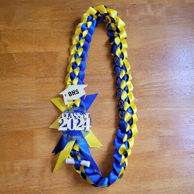 Basketball Ribbon Lei/graduation Leis/ Senior Night/sport Night/spirit ...