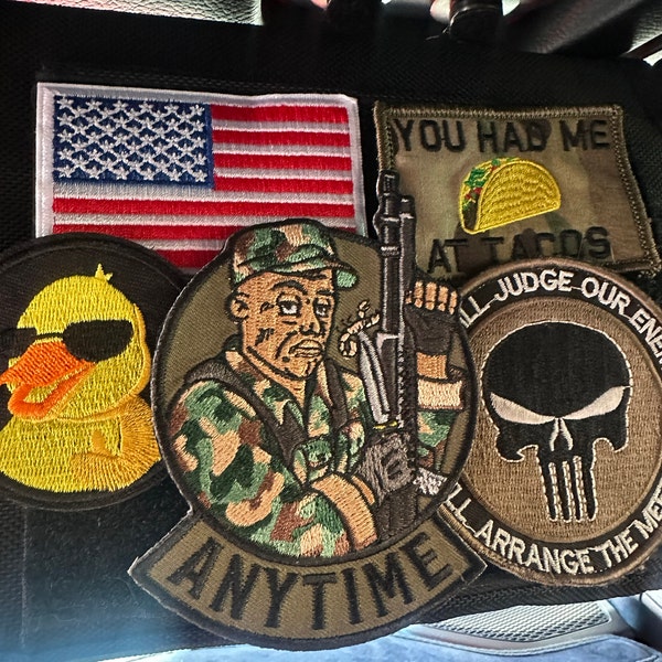 Predator Movie Mac Anytime Velcro Backed Embroidered Morale Patch - Etsy