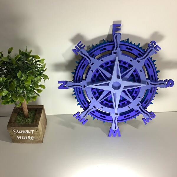 C171-compass - Scroll Saw Pattern (pdf, Dxf, Svg, Eps) - Etsy