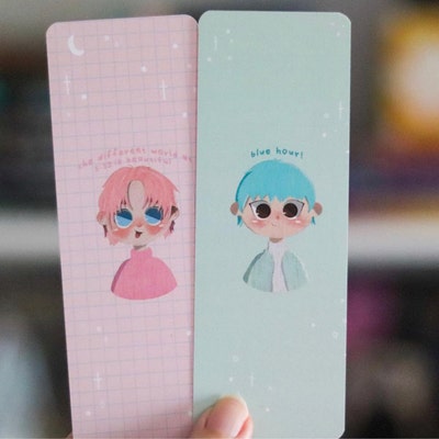 TXT Blue Hour Inspired Bookmarks - Etsy