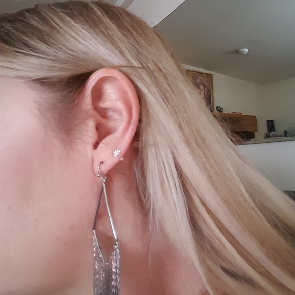 Ear Support Lobe Lifters Silver Fox Color - Stabilize & Lift Earlobes ...