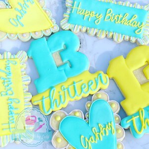 Lettered Number 13 Cookie Cutter/multi-size/dishwasher Safe Available ...