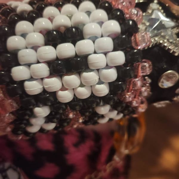 Scene Skull Kandi Cuff - Etsy