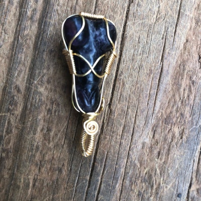 Wire Wrapped 1.5 Inch Gemstone Phallus/penis Pendant Necklace,hand ...