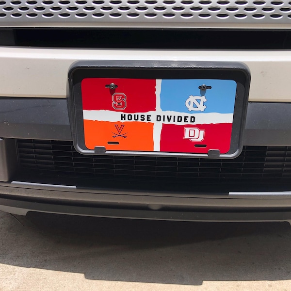 Custom House Divided Sign, House Divided Football Round Sign, House ...