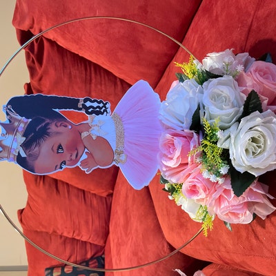 Pink Princess Centerpieces African American Baby Shower Birthday ...