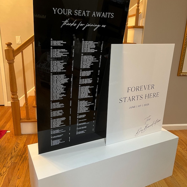 38x16x16 Acrylic Wedding Sign Box Stand, Seating Chart Stand - Etsy