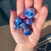 D20 Skull Geode 33mm Dice Sharp Edge, D&D Dice Set for Dungeons and ...