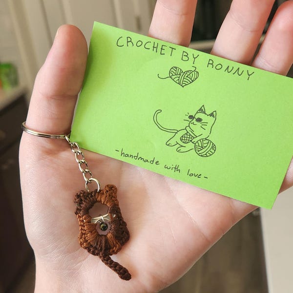 Crochet Animal Pull Tab Keychains - Etsy