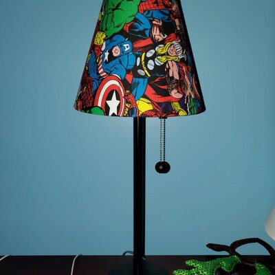 Marvel Lamp Shade. Thor, Captain America, Hulk, Ironman, Spiderman ...