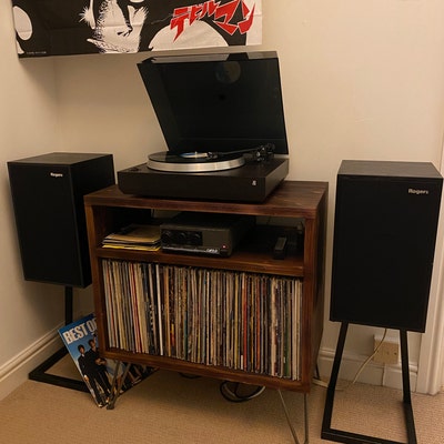 Hi-fi and Vinyl Storage Unit - Etsy UK