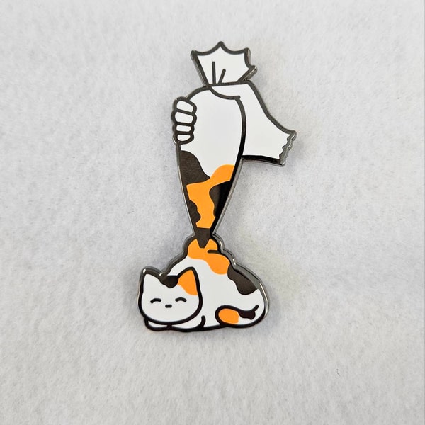 Cream Enamel Pin - Etsy