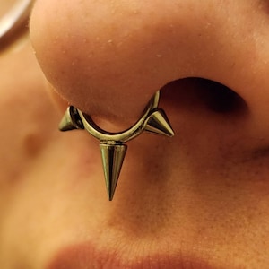 HALF GOLD / SILVER 4G, 5G, 6G, 7G, 8G, 10G, or 12G Anodized Astm F136 ...