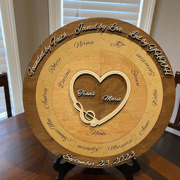 Unity Ceremony, Puzzle Style, Excellent for Blended Families, Wedding ...