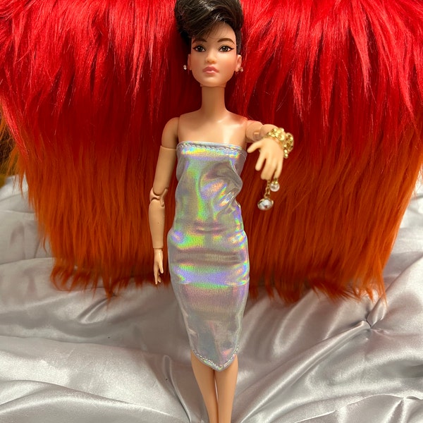 A *barbie Included* Mermaid Doll With Tail/fin and 3D Printed Seashell ...