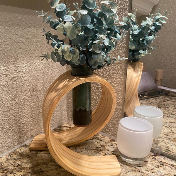 Wave Vase, Flower Holder, Flower Display, Boho Flower Vase, Table Top ...
