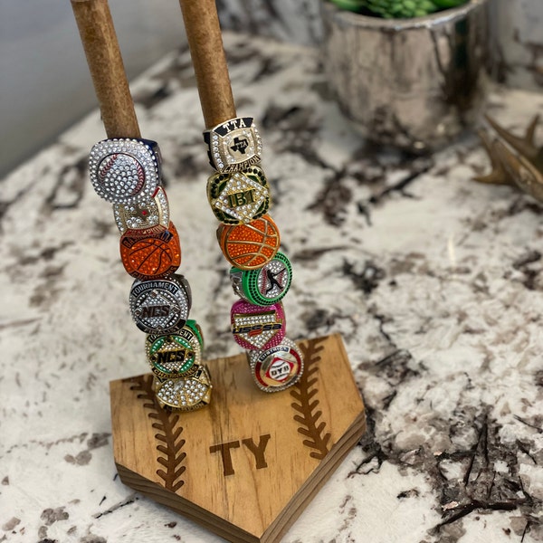 Baseball Homeplate Ring Holder Championship Ring Holder Personalized ...