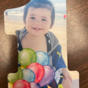 Personalized First Birthday Party Photo Fridge Magnet Favours With ...