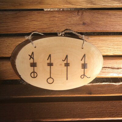 Protection Amulet Viking Amulet Magic Symbols Icelandic Magical Staves ...