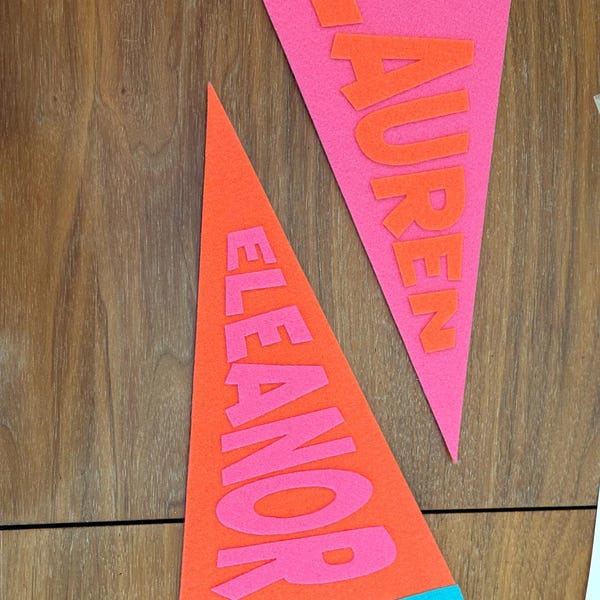 Personalized Name, Custom Dorm Room Pennant, Roommate, Dorm Decor ...