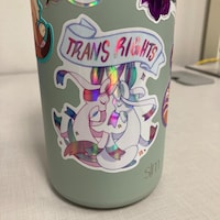 Trans Rights Pokemon Sylveon Eevee Evolution Holographic 3 Inch Vinyl ...